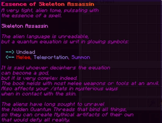 Essence of Skeleton Assasin | Minewind Wiki | Fandom