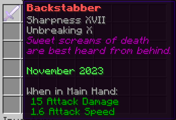 Backstabber | Minewind Wiki | Fandom