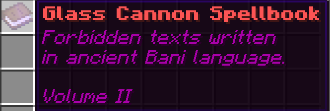 Glass Cannon Spellbook | Minewind Wiki | Fandom