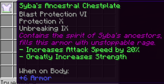 Syba's Ancestral Chestplate | Minewind Wiki | Fandom