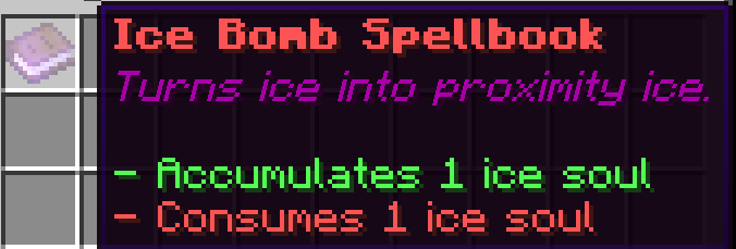 Ice Bomb Spellbook | Minewind Wiki | Fandom