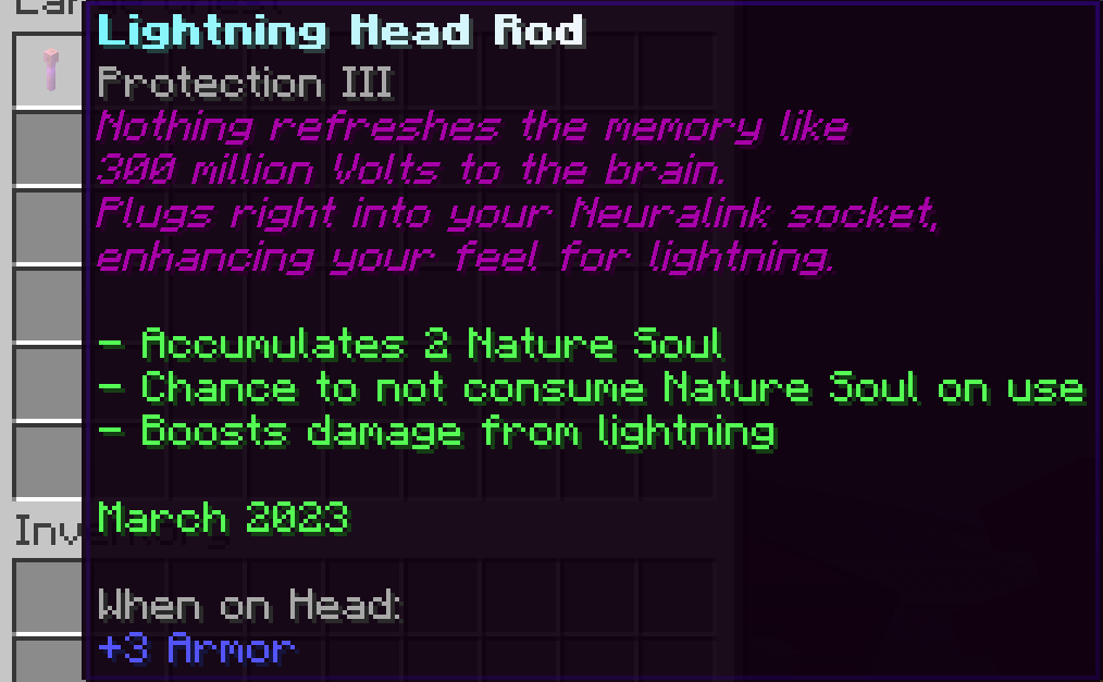 Lightning Head Rod | Minewind Wiki | Fandom