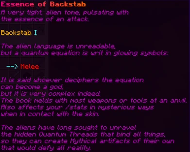 Essence of Backstab | Minewind Wiki | Fandom