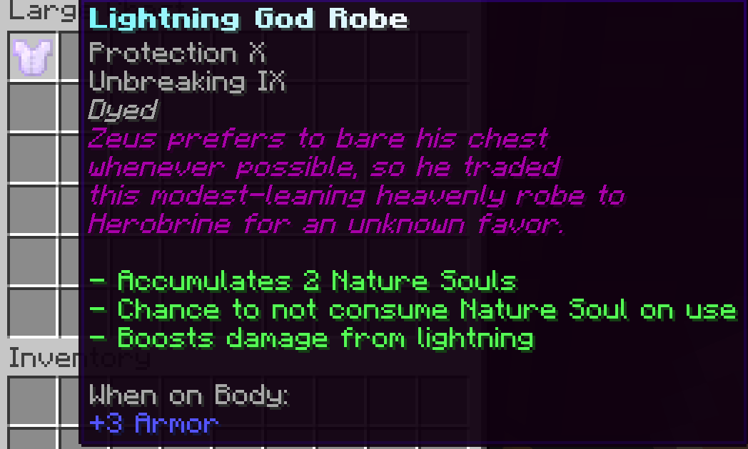 Lightning God Robe | Minewind Wiki | Fandom