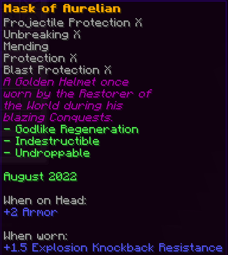 Mask of Aurelian | Minewind Wiki | Fandom