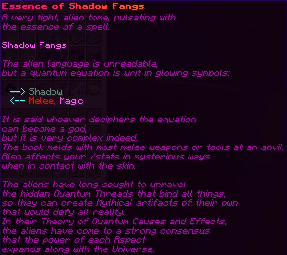 Essence of Shadow Fangs | Minewind Wiki | Fandom