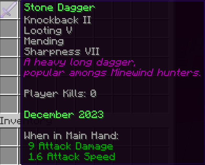 Stone Dagger | Minewind Wiki | Fandom