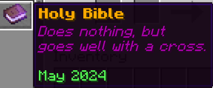 Holy Bible | Minewind Wiki | Fandom