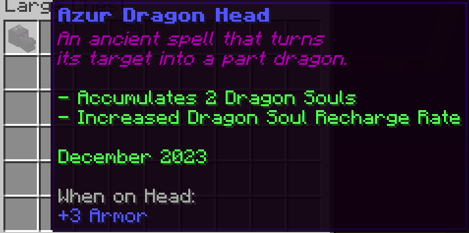 Azur Dragon Head | Minewind Wiki | Fandom