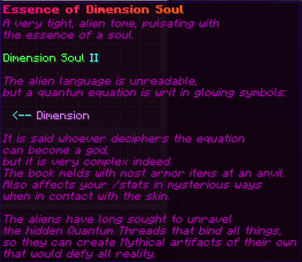 Essence of Dimension Soul | Minewind Wiki | Fandom