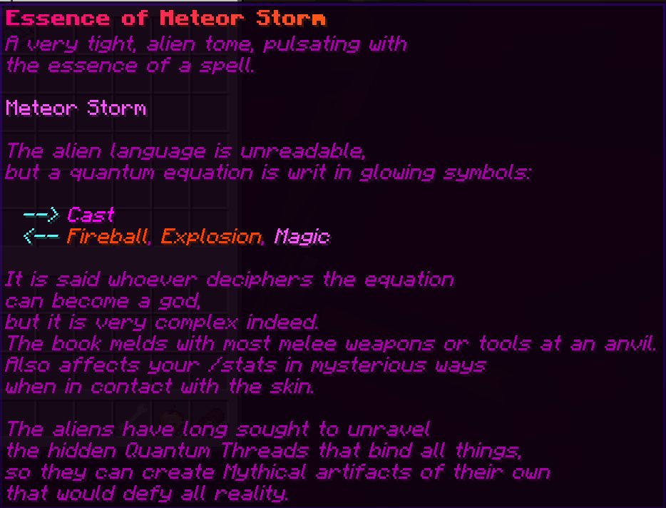 Essence of Meteor Storm | Minewind Wiki | Fandom