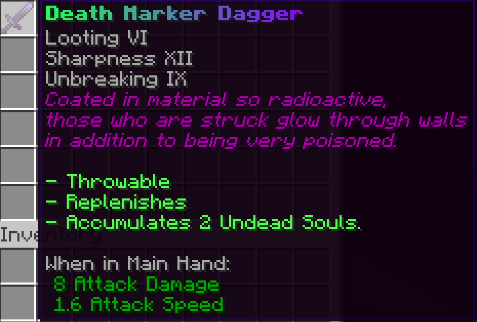 Death Marker Dagger | Minewind Wiki | Fandom