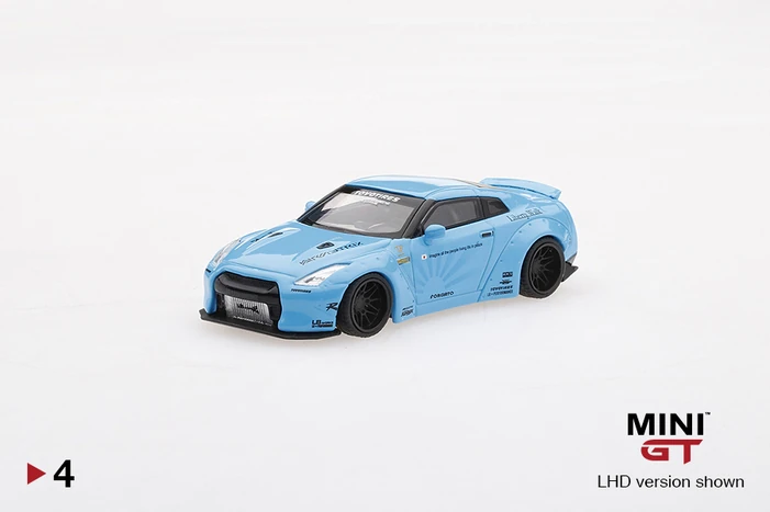 LB★WORKS Nissan GT-R (R35) Light Blue Type 1, Rear Wing ver 2 | MINI GT ...