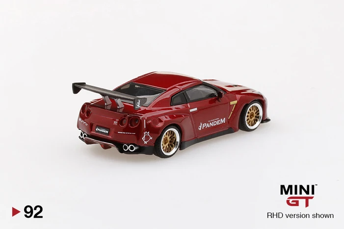 Pandem Nissan GT-R (R35) Lava Red GT Wing | MINI GT Wiki | Fandom