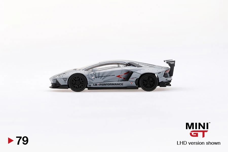 LB★WORKS Lamborghini Aventador LB-R Fighters Works Matte Grey | MINI GT ...
