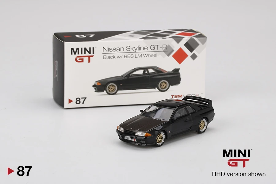 Nissan GT-R (R32) Black w/ BBS LM Wheel | MINI GT Wiki | Fandom