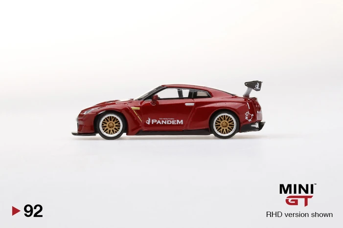 Pandem Nissan GT-R (R35) Lava Red GT Wing | MINI GT Wiki | Fandom