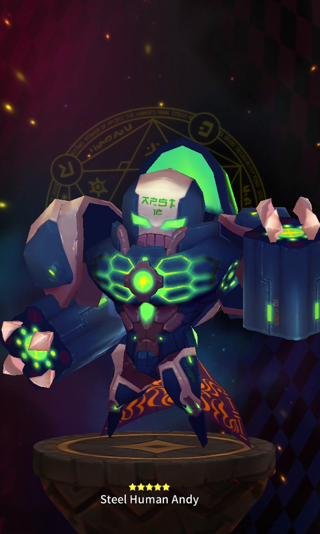 Steel Human Andy | Minimon Masters Wikia | Fandom