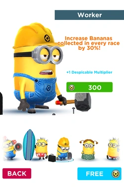 Работяга | Гадкий Я: Minion Rush вики | Fandom