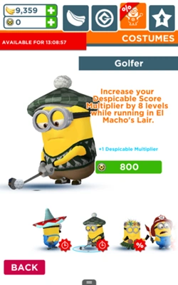 Гольфист | Гадкий Я: Minion Rush вики | Fandom
