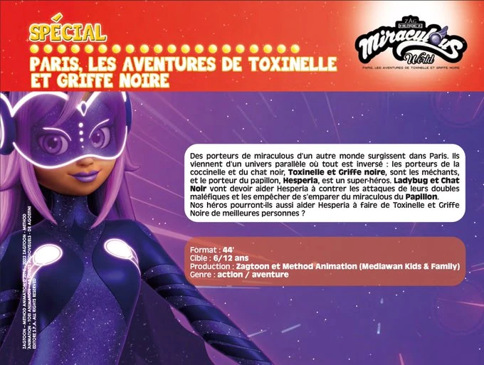 Miraculous World : Paris, les Aventures de Toxinelle et Griffe Noire ...