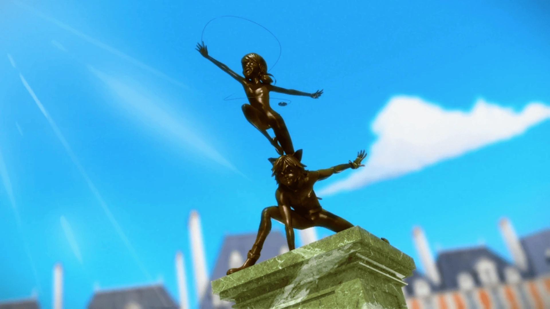 Statua di Ladybug e Chat Noir | Miraculous Wiki | Fandom