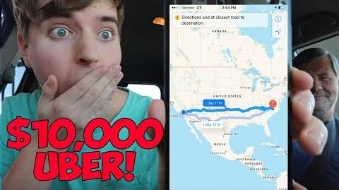 2,256 Miles In One Uber Ride (World Record) | MrBeast Wiki | Fandom