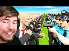 100 Assassins vs 10 Real Cops! | MrBeast Wiki | Fandom