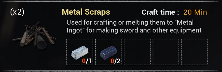 Metal scrap - Official Mist Survival Wiki