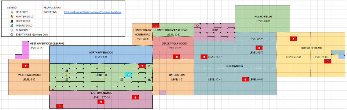 World Map | The Realm Online Wiki | Fandom