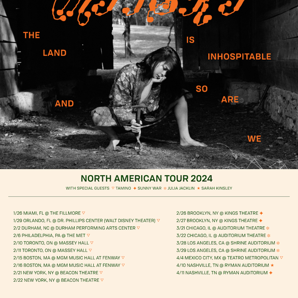 The Land Is Inhospitable And So Are We Tour | Mitski Wiki | Fandom