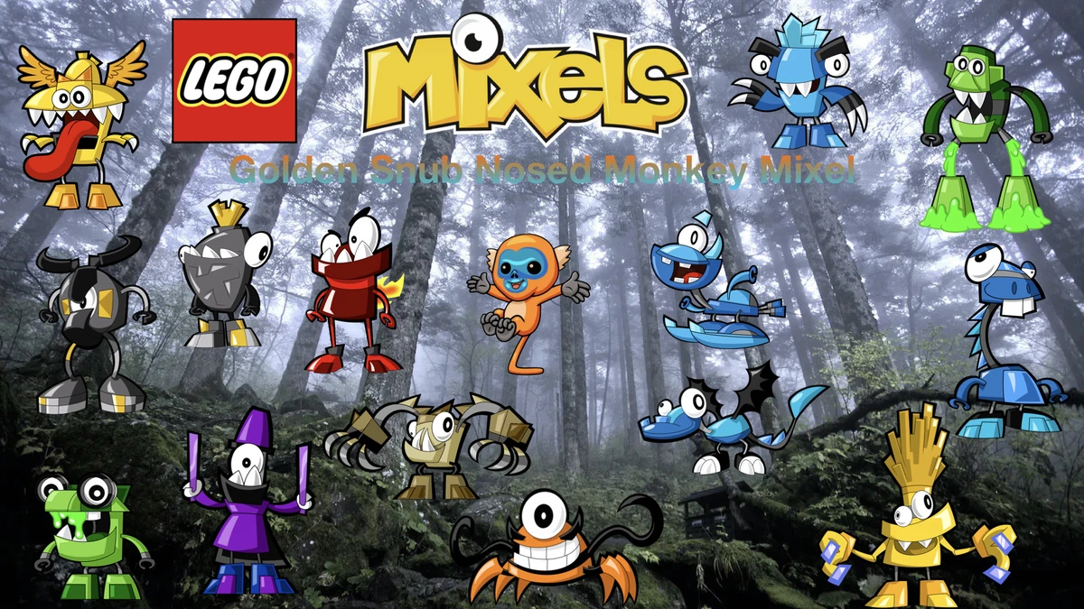 Golden Snub Nosed Monkey Mixel | Mixels Fan Wiki | Fandom