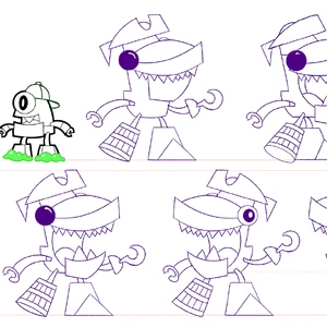 mixel series 1 coloring pages nixels