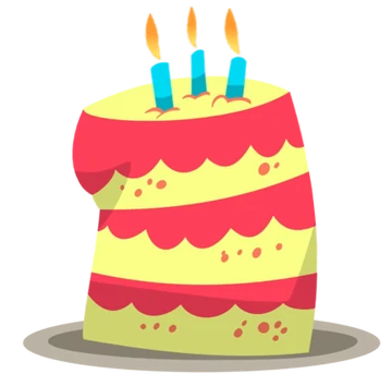 Cartoon Exploding Cake