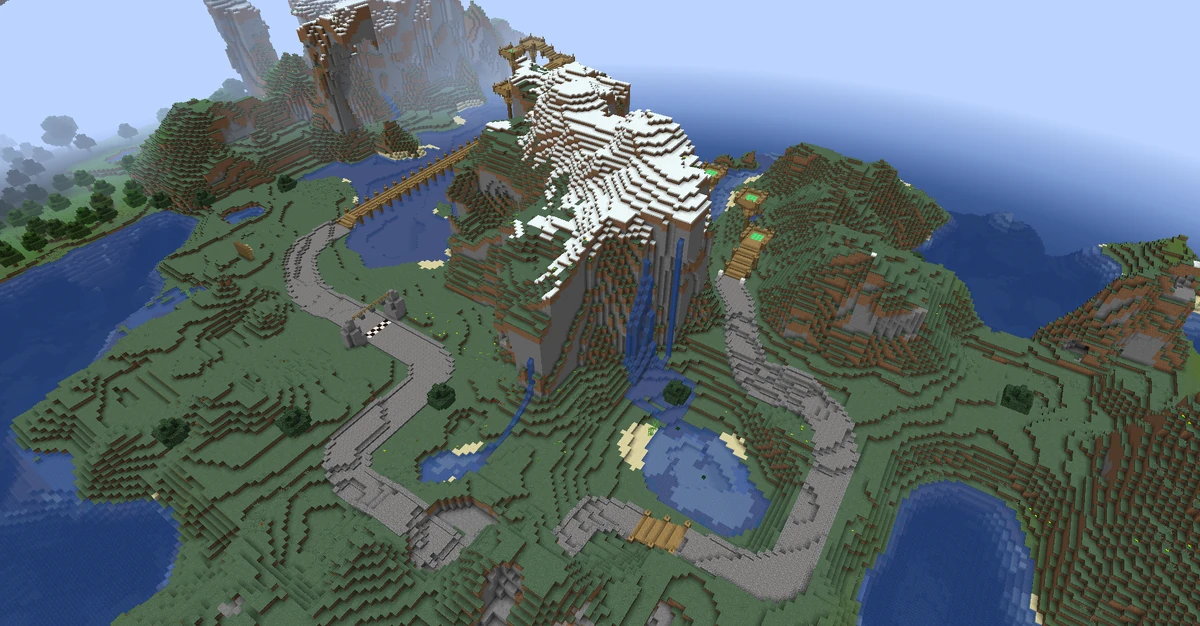 Petra Mountains | Mario Kart In Minecraft Wiki | Fandom