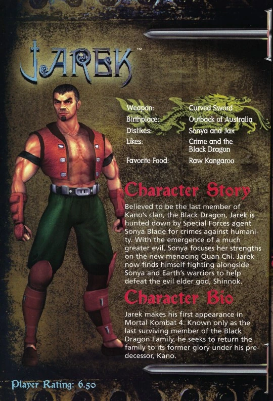 Jarek/Gallery | Mortal Kombat Wiki | Fandom