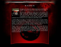 Mortal Kombat Armageddon Characters Bios