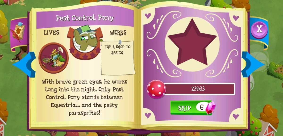 Pest Control Pony | MLP Gameloft Progress Wikia | Fandom