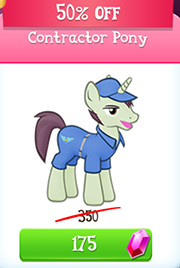 Contractor Pony | The My Little Pony Gameloft Wiki | Fandom