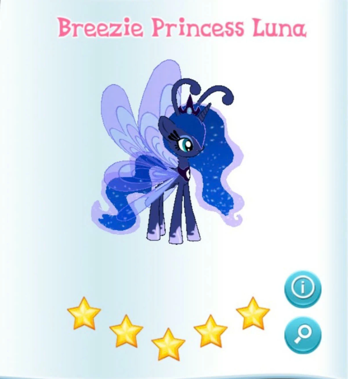 Breezie Princess Luna | The My Little Pony Gameloft Wiki | Fandom