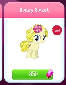 Honey Sweet | The My Little Pony Gameloft Wiki | Fandom