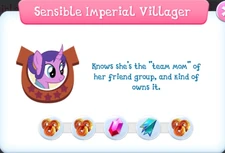 Sensible Imperial Villager | The My Little Pony Gameloft Wiki | Fandom