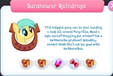 Sunshower Raindrops | The My Little Pony Gameloft Wiki | Fandom