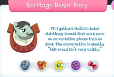 Heritage Baker Pony | The My Little Pony Gameloft Wiki | Fandom
