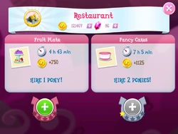 Restaurant | The My Little Pony Gameloft Wiki | Fandom