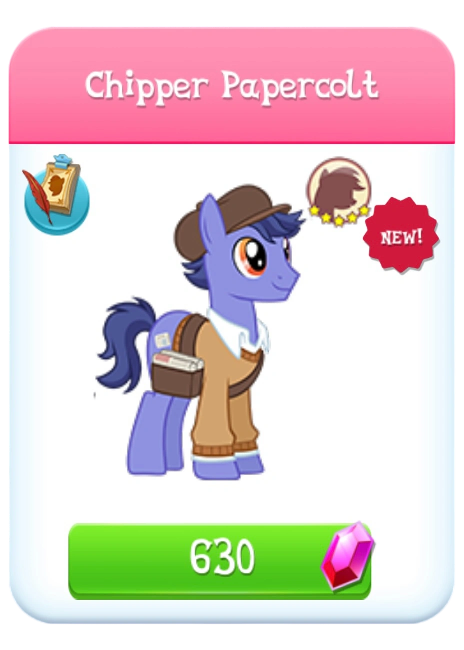 Chipper Papercolt | The My Little Pony Gameloft Wiki | Fandom