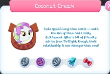 Coconut Cream | The My Little Pony Gameloft Wiki | Fandom