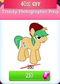 Trendy Photographer Pony | The My Little Pony Gameloft Wiki | Fandom