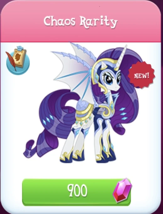 Chaos Rarity | The My Little Pony Gameloft Wiki | Fandom