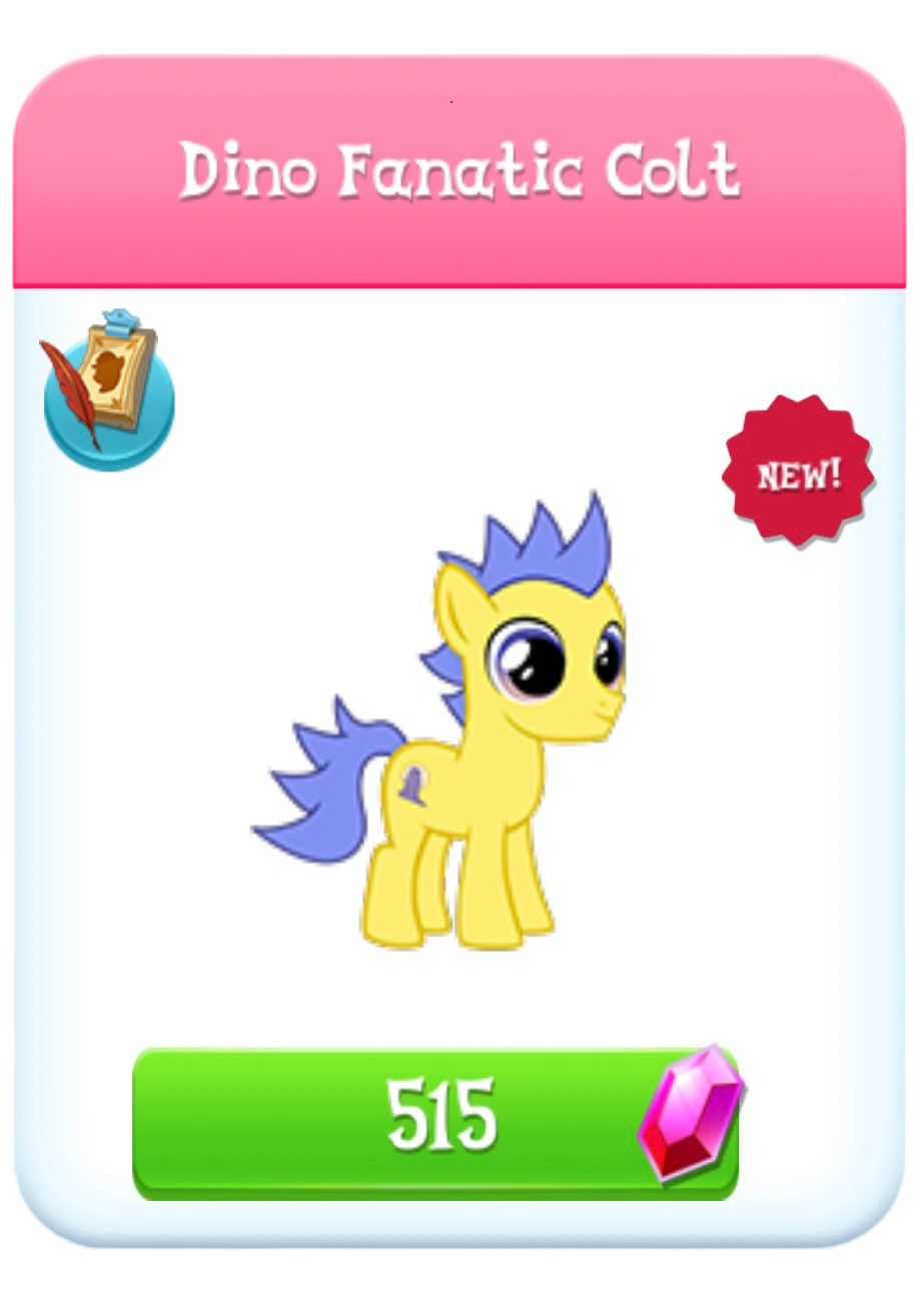 Dino Fanatic Colt | The My Little Pony Gameloft Wiki | Fandom